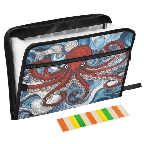 ALAZA Expanding File Folder 13 Pockets Accordion Document Organizer ...