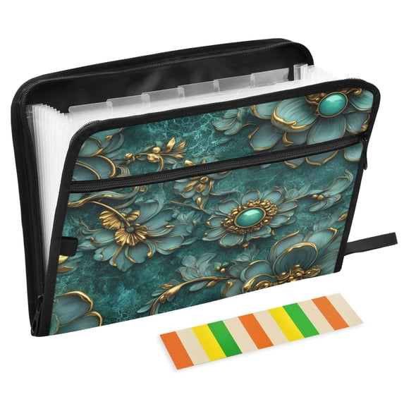 ALAZA Expanding File Folder 13 Pockets Accordion Document Organizer ...