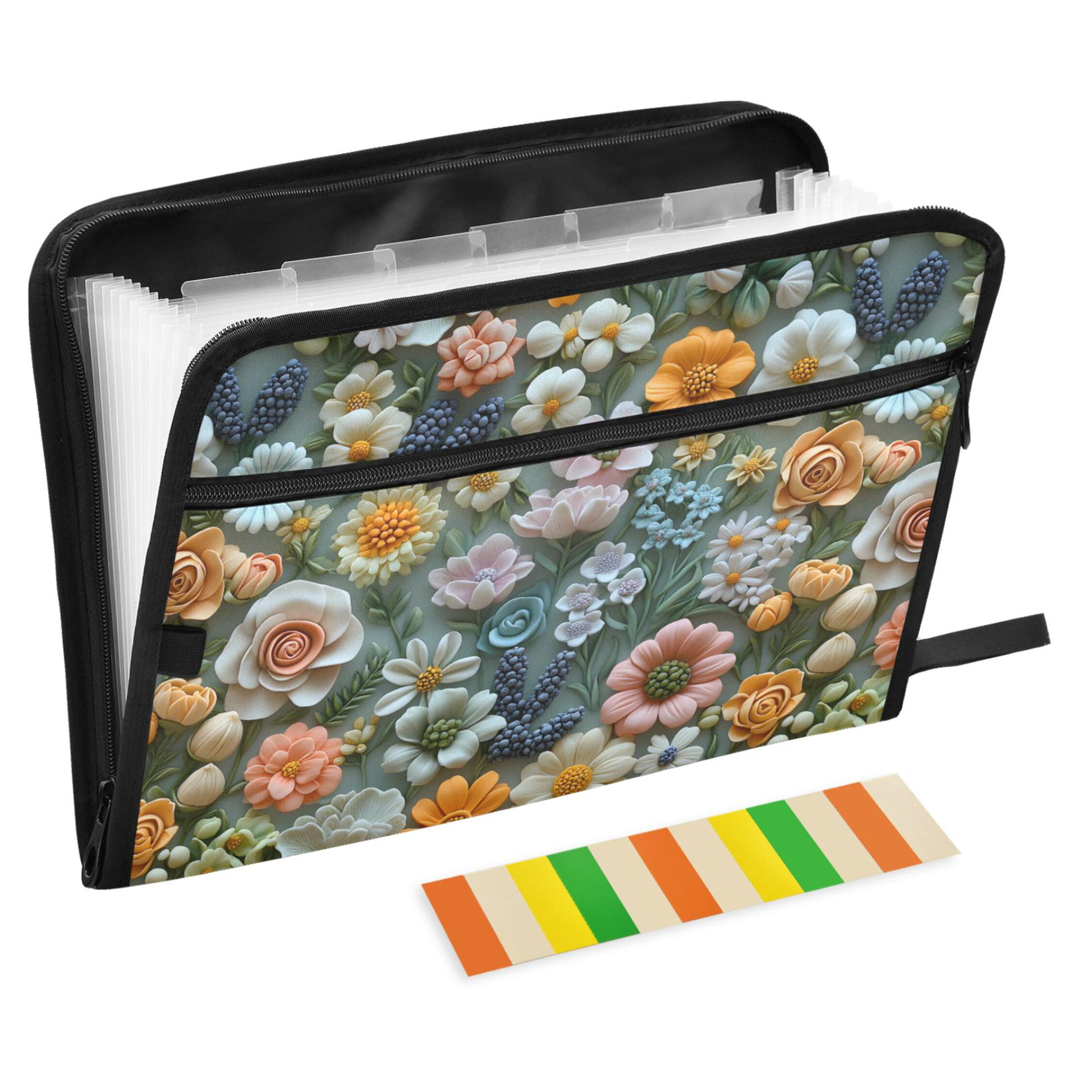ALAZA Expanding File Folder 13 Pockets Accordion Document Organizer ...