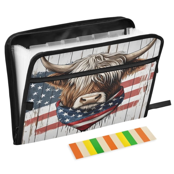 ALAZA Expanding File Folder 13 Pockets Accordion Document Organizer ...