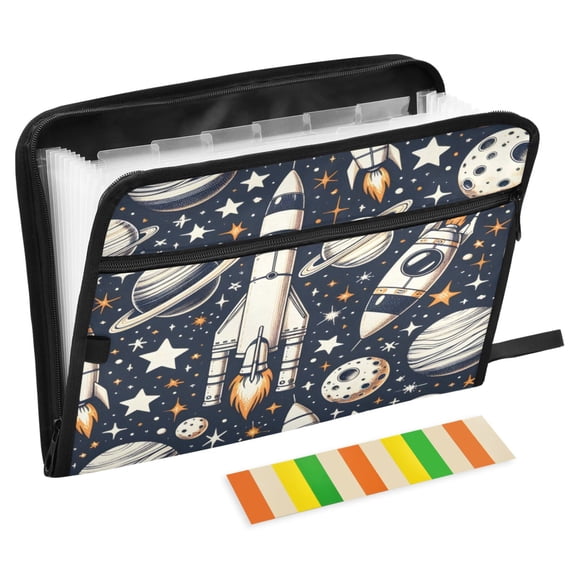 ALAZA Expanding File Folder 13 Pockets Accordion Document Organizer ...