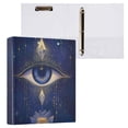 ALAZA Eye Mandala Moon Hardcover 3 Ring Binder 1.5" D-Rings with ...