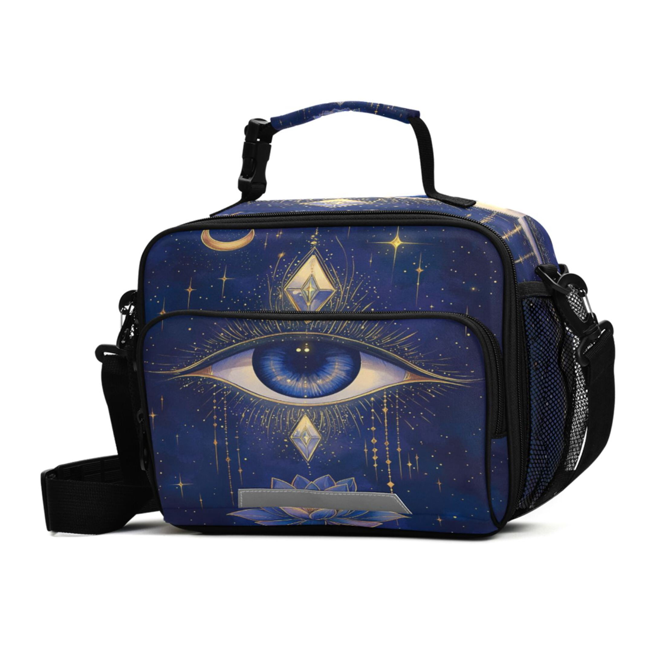 ALAZA Eye Mandala Moon Lunch Box Insulated Cooler Bag Reusable Tote ...