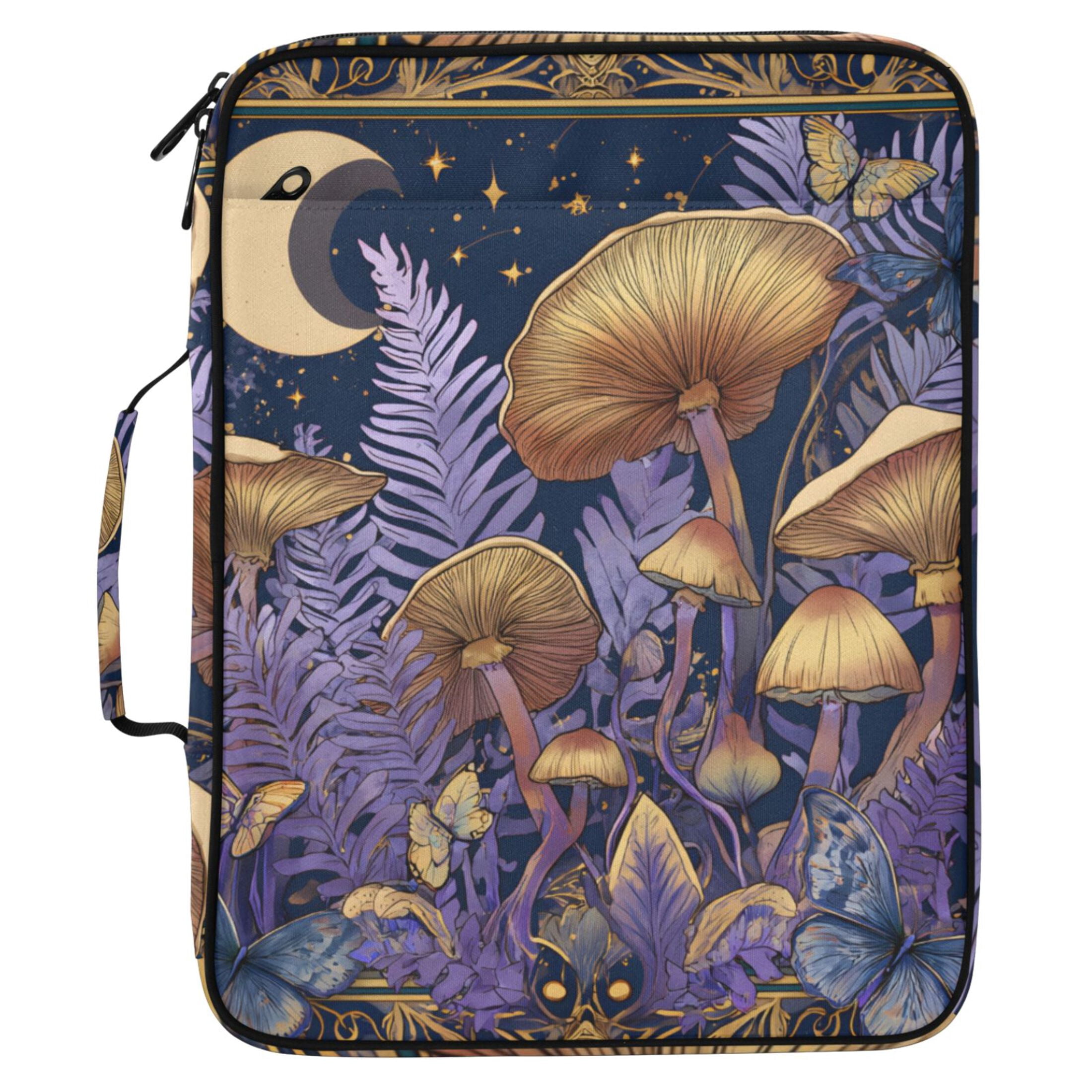 ALAZA Fantasy Mushroom Retro Moon Pattern Expanding Accordion File ...