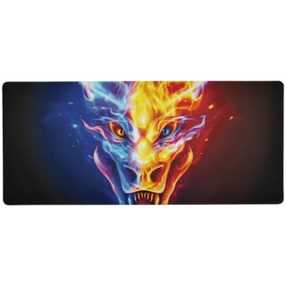 GCKG Sea Dragons And Fire Dragons Art Mouse Pad Personalized Unique ...