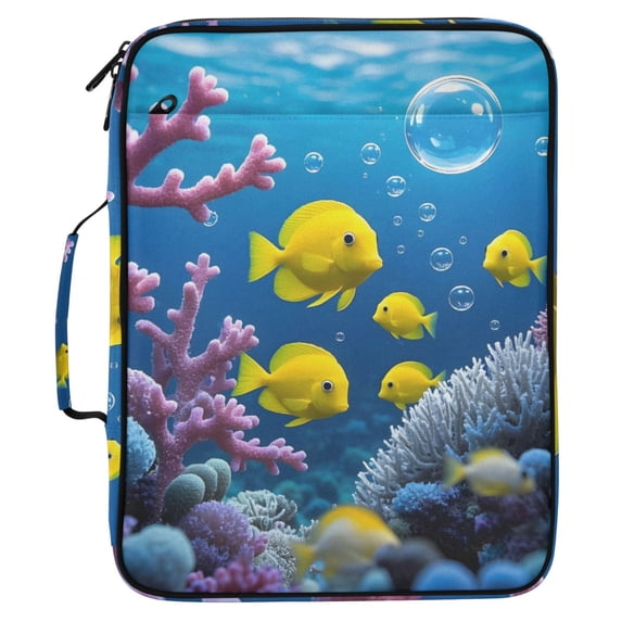 ALAZA Fish in Ocean Pattern Expanding Accordion File Folder 3 Ring ...