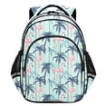 ALAZA Flamingo Summer Palm Tree School Backpack Elementary Bag Student ...