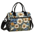 ALAZA Flower Patern2 Print Cooler Lunch Bag Insulated Reusable Lunch ...