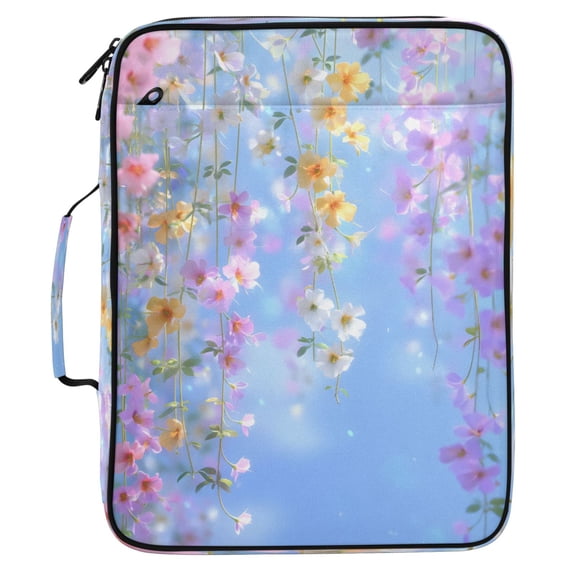 ALAZA Flower Summer Pattern Expanding Accordion File Folder 3 Ring ...