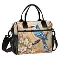 ALAZA Flowers Bird Print Cooler Lunch Bag Insulated Reusable Lunch Tote ...