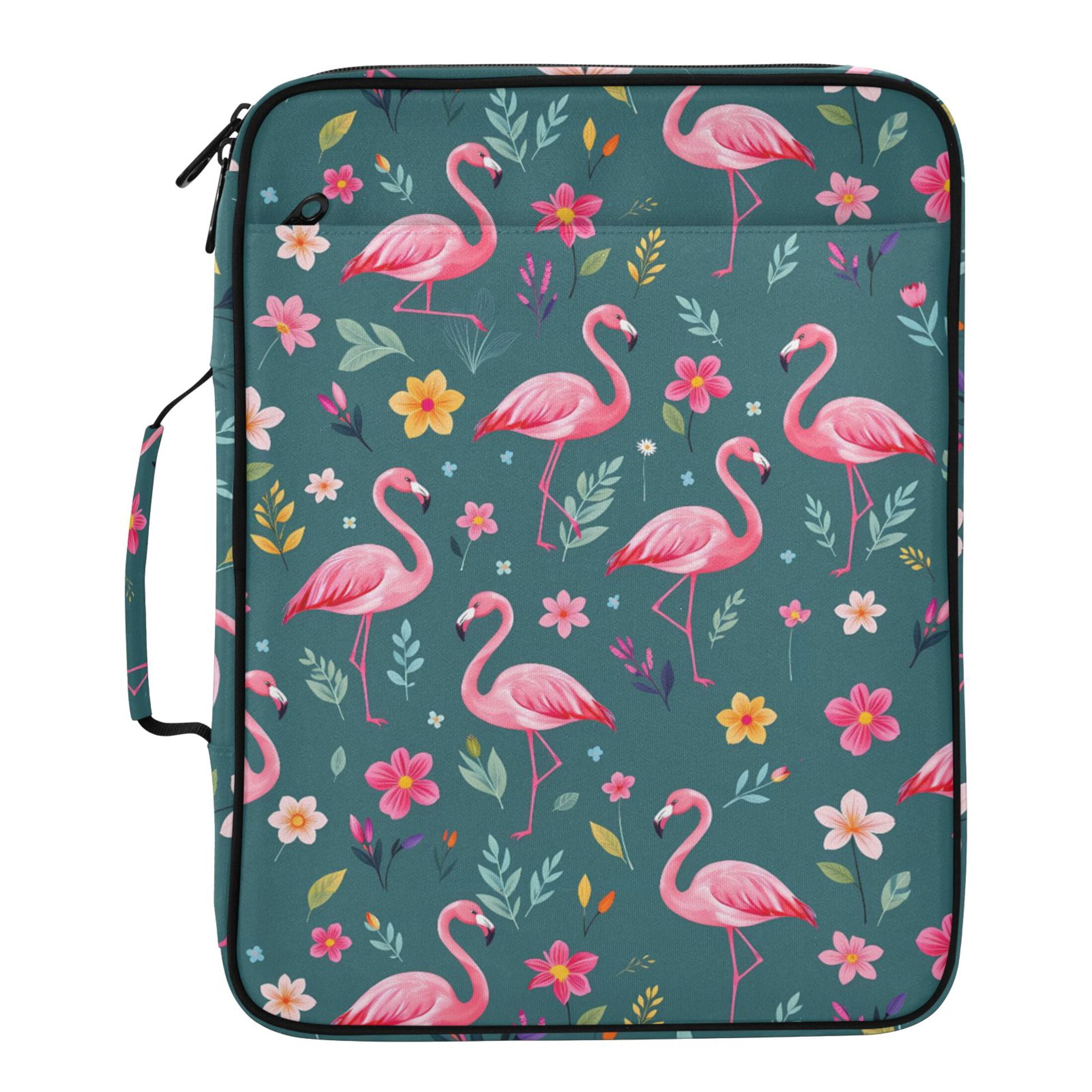 ALAZA Flowers Flamingo Leaves Pattern Expanding Accordion File Folder 3 ...