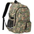 ALAZA Flowers Rabbit Floral Print Student Backpack School Bookbag Large ...