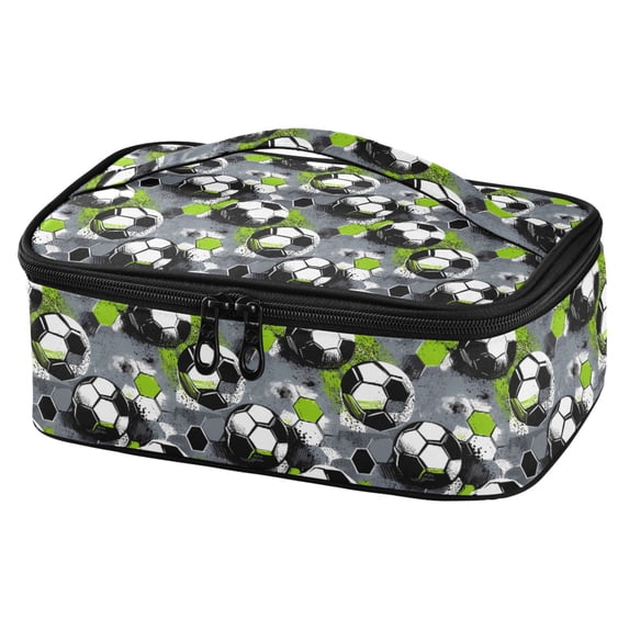 ALAZA Football Artistic Lunch Box Insulated Reusable Cooler Tote Bag ...