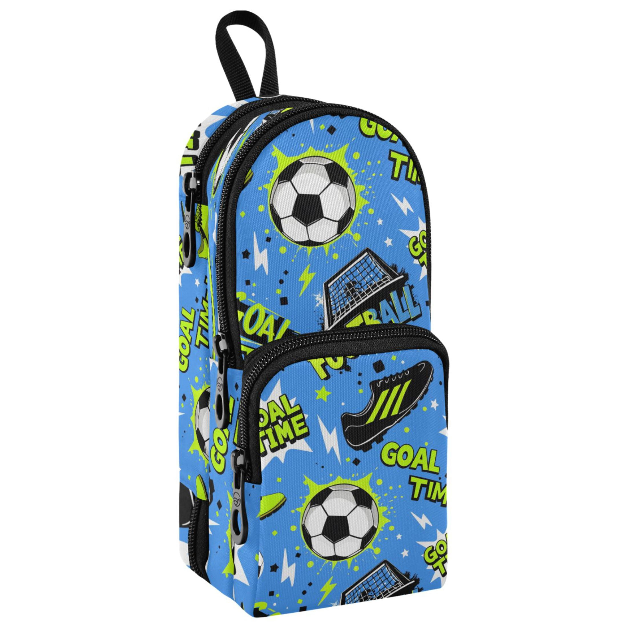 ALAZA Football Lightning Pencil Case Pen Pouch Stationery Organizer Bag ...