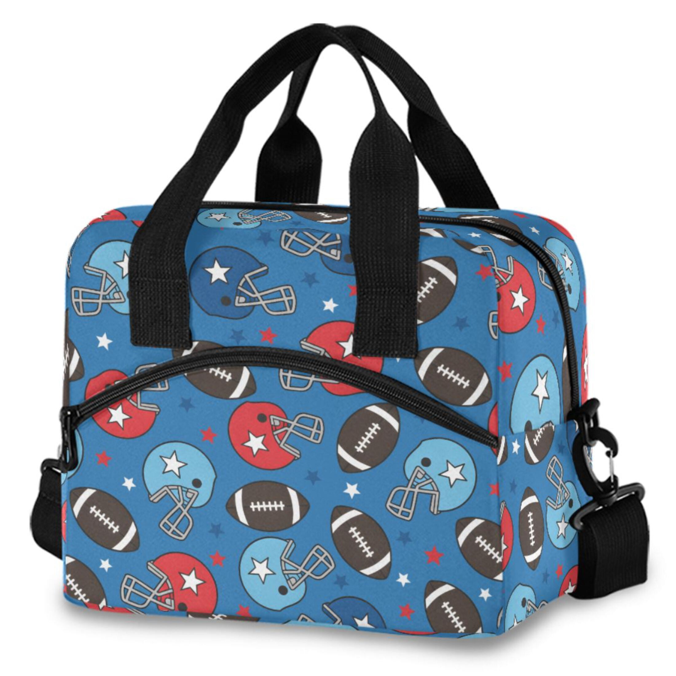 ALAZA Football Star Helmet Insulated Lunch Box Large Reusable Cooler ...