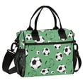 ALAZA Footballs Print Cooler Lunch Bag Insulated Reusable Lunch Tote ...