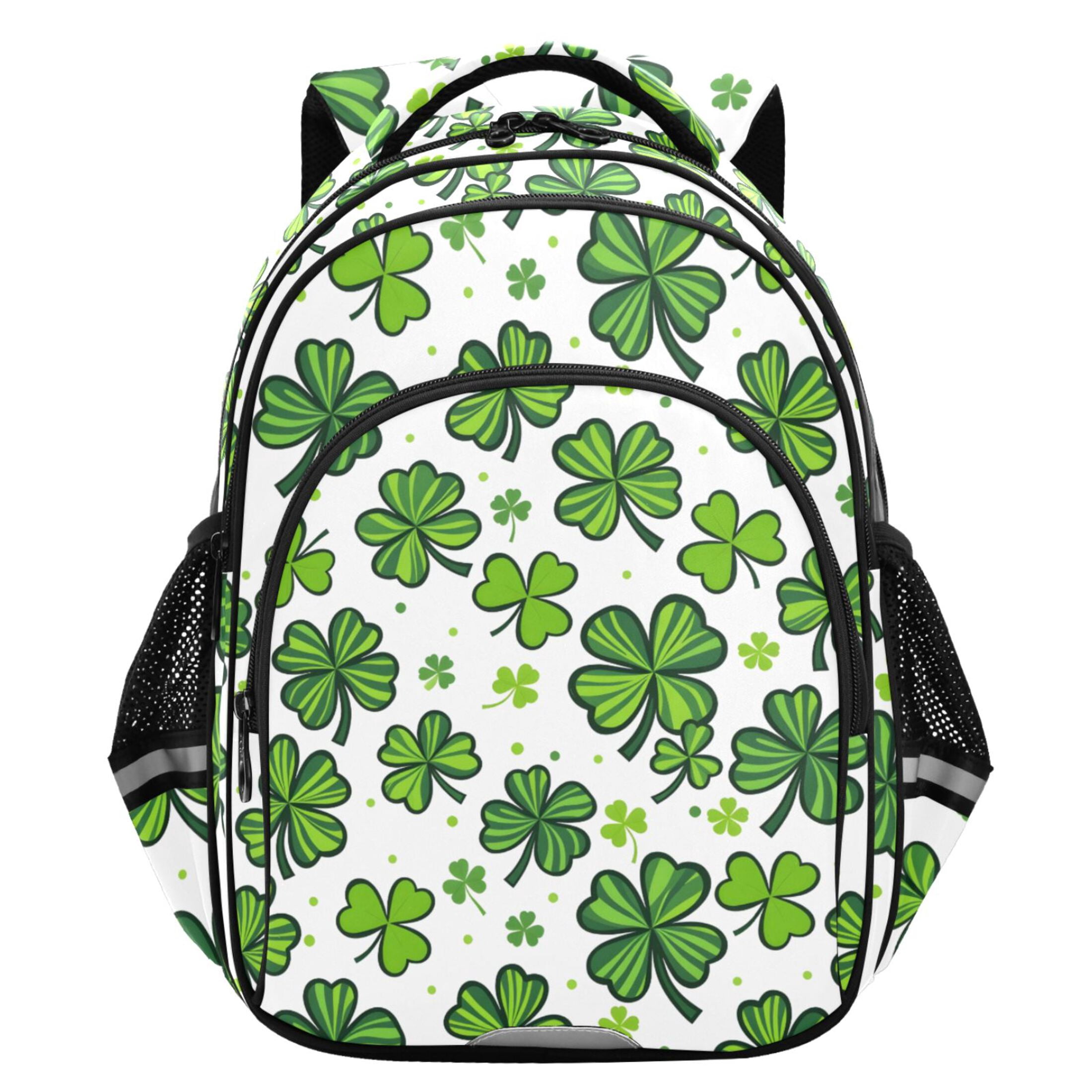 ALAZA Four-leaf Clover School Backpack Elementary Bag Student Bookbag ...