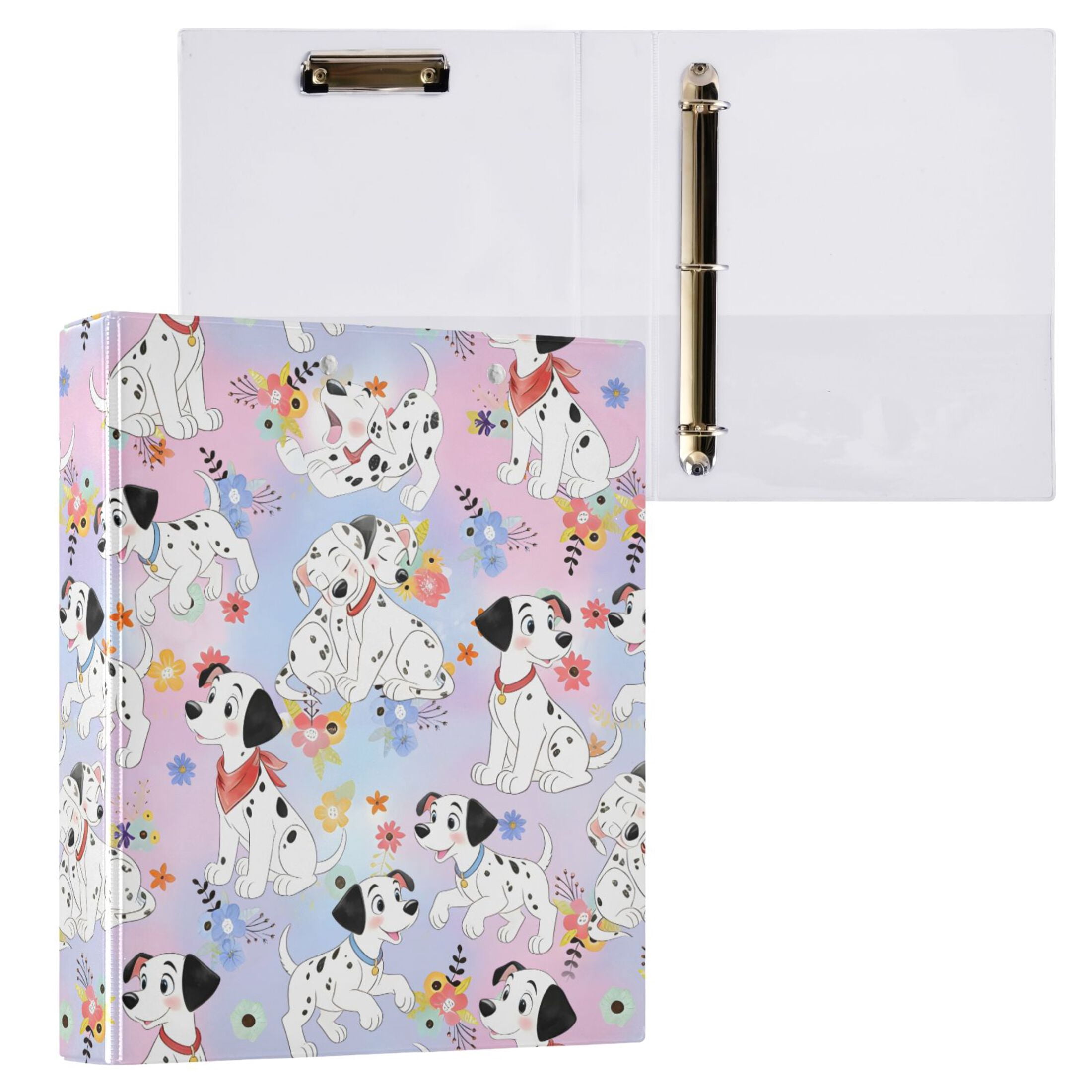 ALAZA Funny Dalmatian Dog Hardcover 3 Ring Binder 1.5" D-Rings with ...