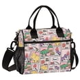 ALAZA Funny Dinosaurs Cute Print Cooler Lunch Bag Insulated Reusable ...