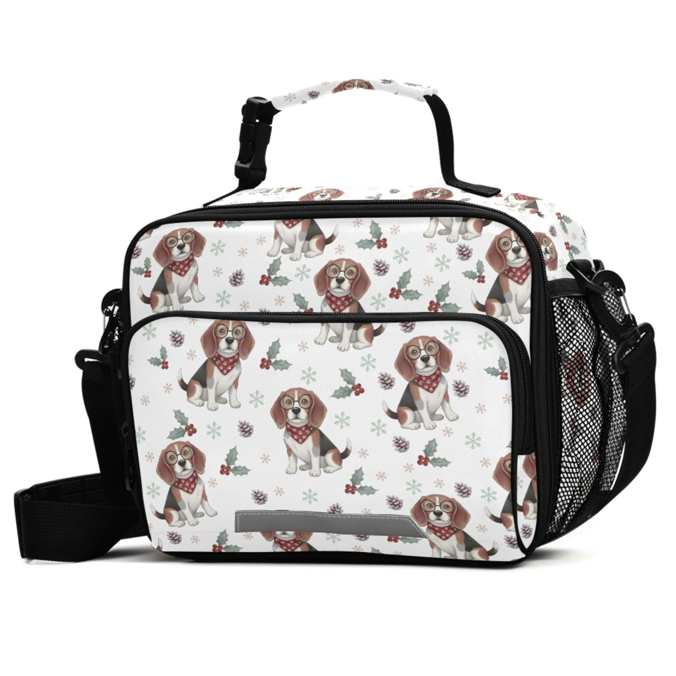 ALAZA Funny Dog Berry Lunch Box Insulated Cooler Bag Reusable Tote Bags ...