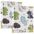 ALAZA Funny Dragons Hardcover 3 Ring Binder 1.5" D-Rings with Interior ...