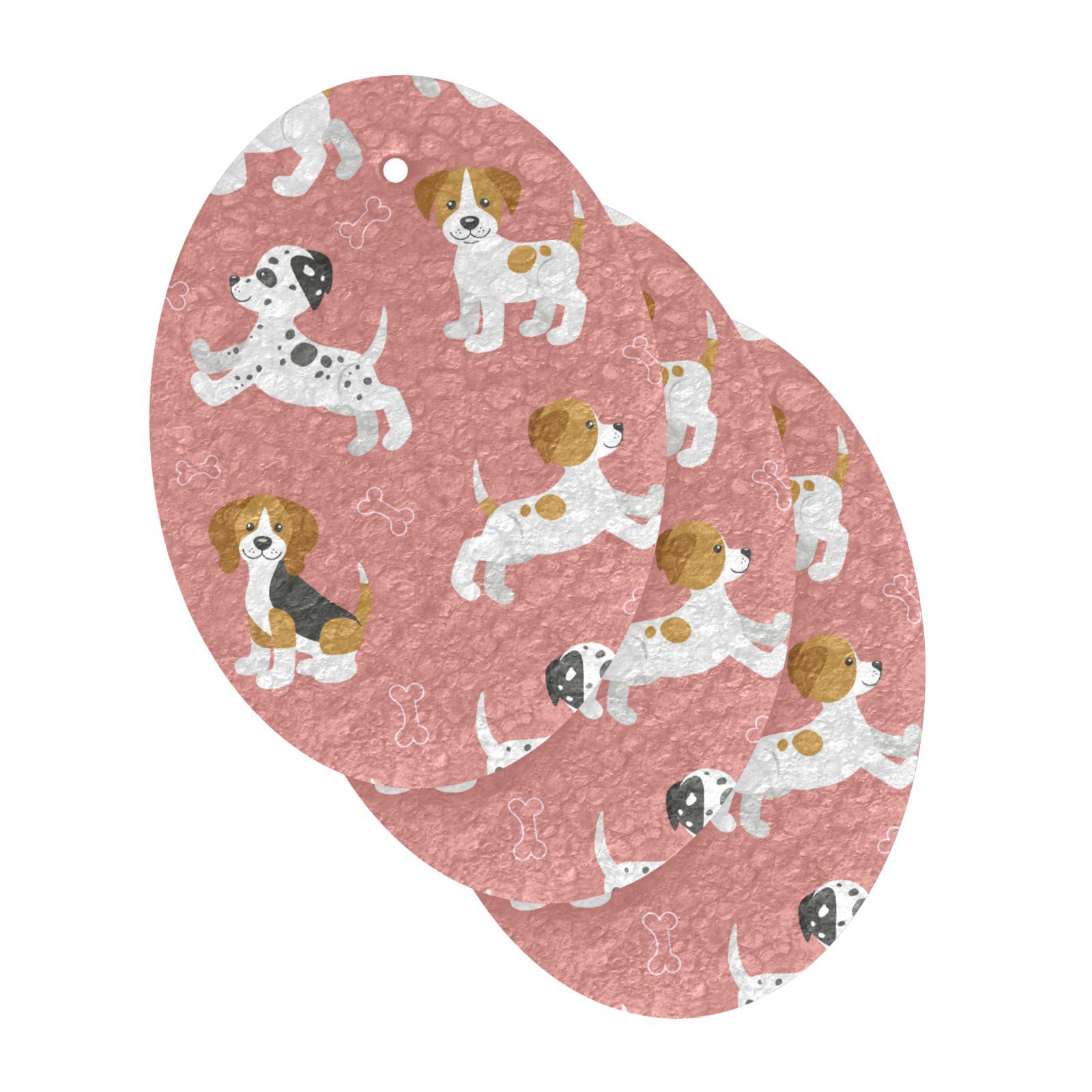 ALAZA Funny Puppy Dog Print Beagle Dalmatian Natural Sponges Kitchen ...