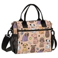 ALAZA Funny Puppy Dog Print Cooler Lunch Bag Insulated Reusable Lunch ...