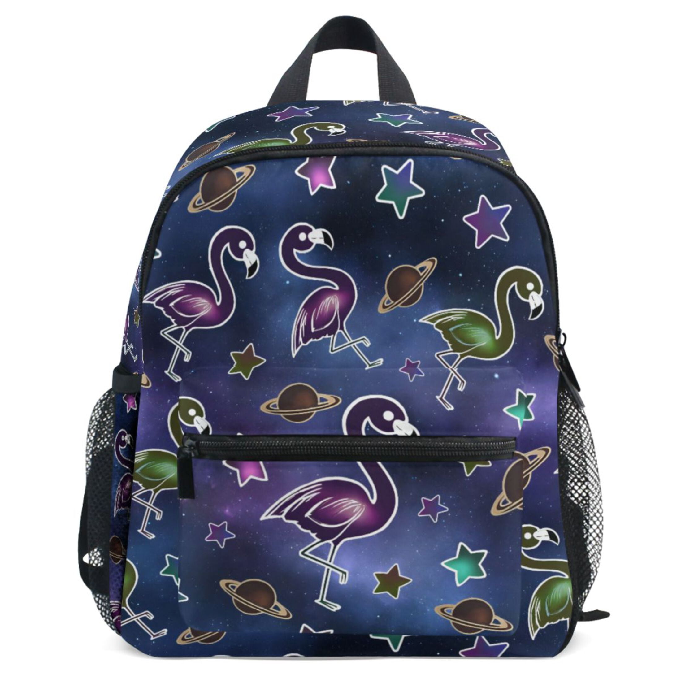 ALAZA Galaxy Flamingo Pattern School Backpack Student Bookbag Mini Bag ...