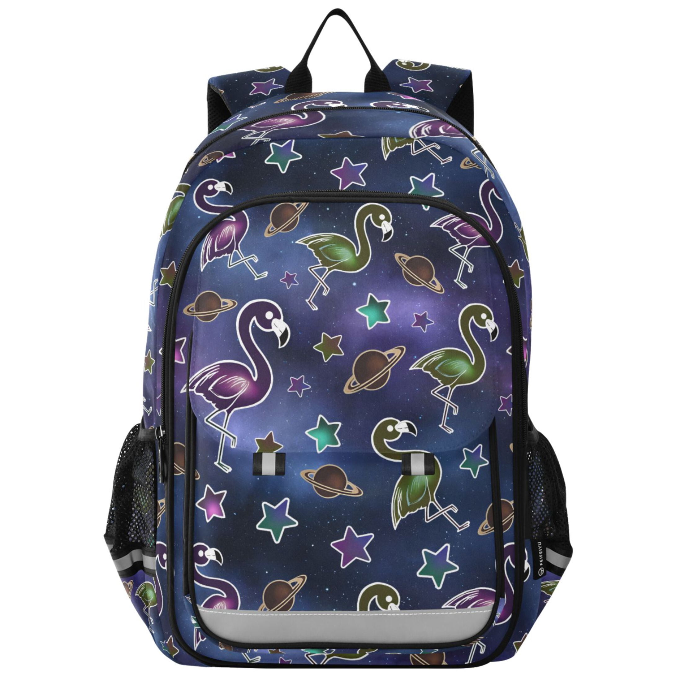 ALAZA Galaxy Flamingo School Laptop Backpack Travel Bag Casual Student ...