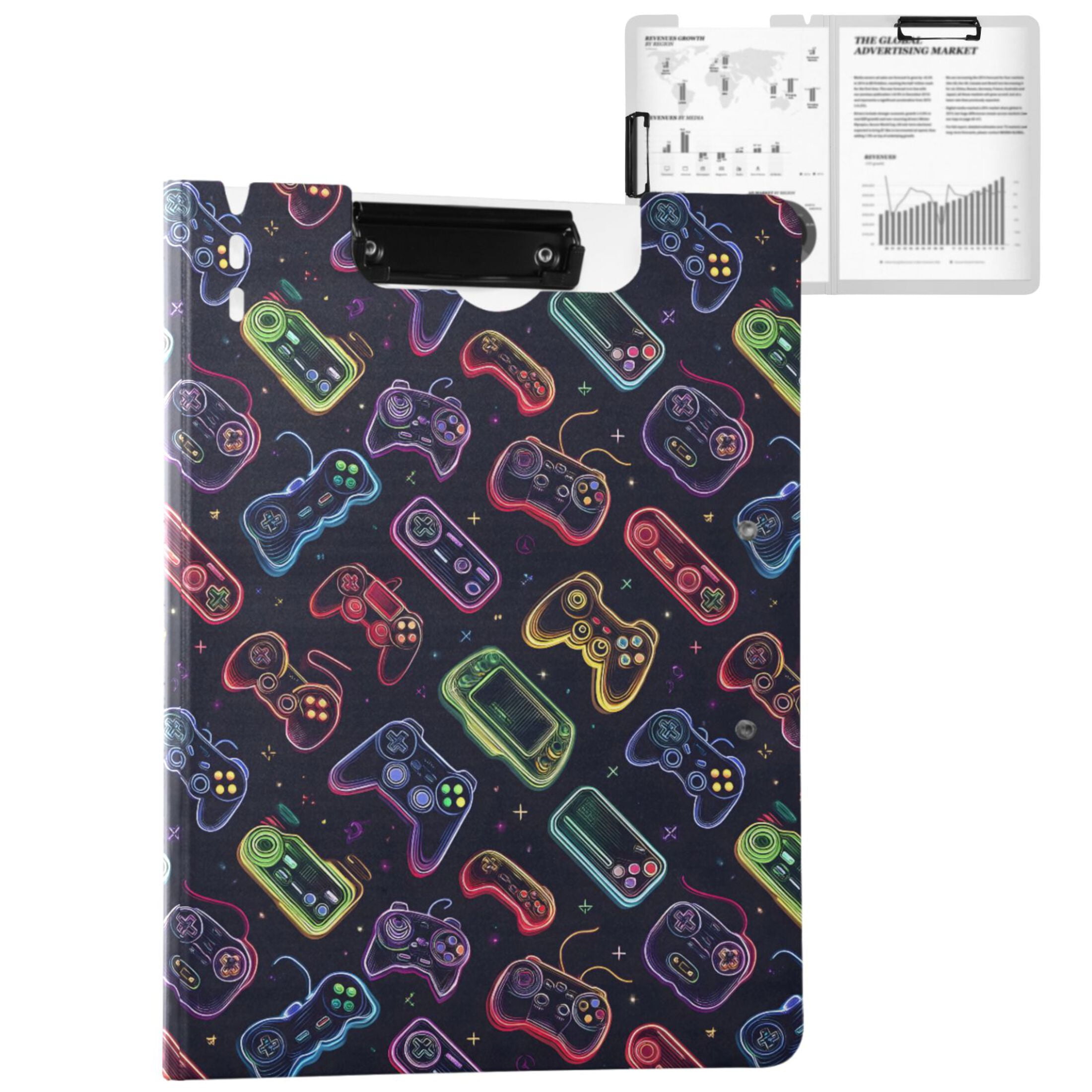 ALAZA Game Controller A4 Foldable Clipboard 360 Degree Folder Binder ...