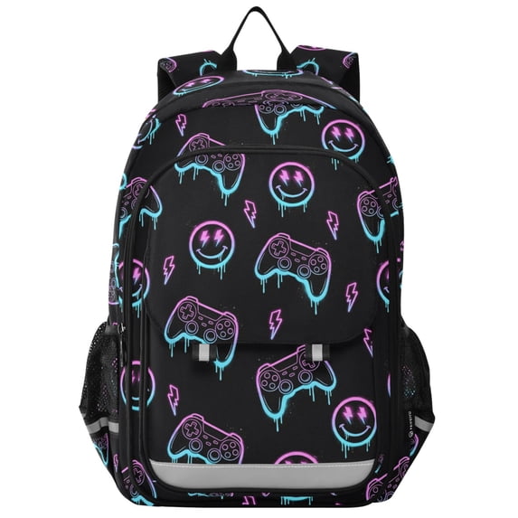 ALAZA Game Controller Gradient School Laptop Backpack Travel Bag Casual ...