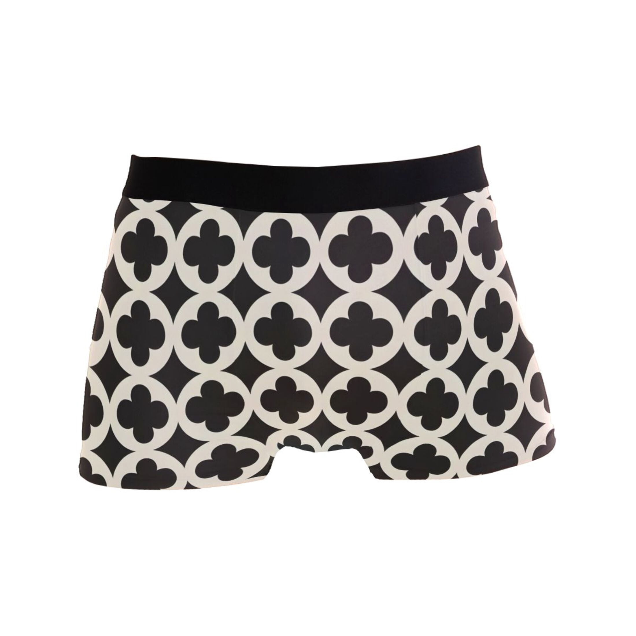 ALAZA Geometric Arrow in Black and Gold Colors Clover Leaves Pattern ...