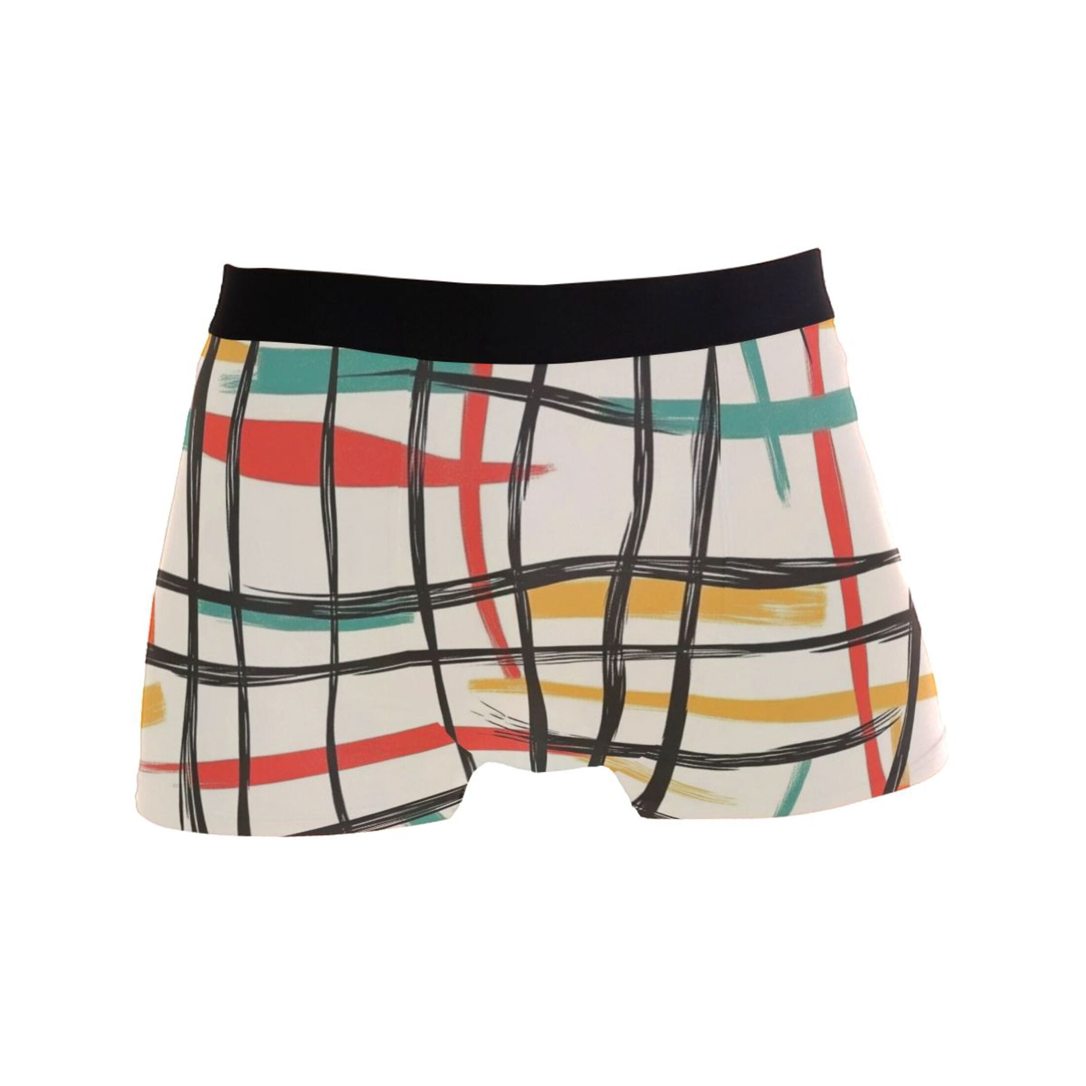 ALAZA Geometric Arrow in Black and Gold Colors Colorful Stripes Line ...