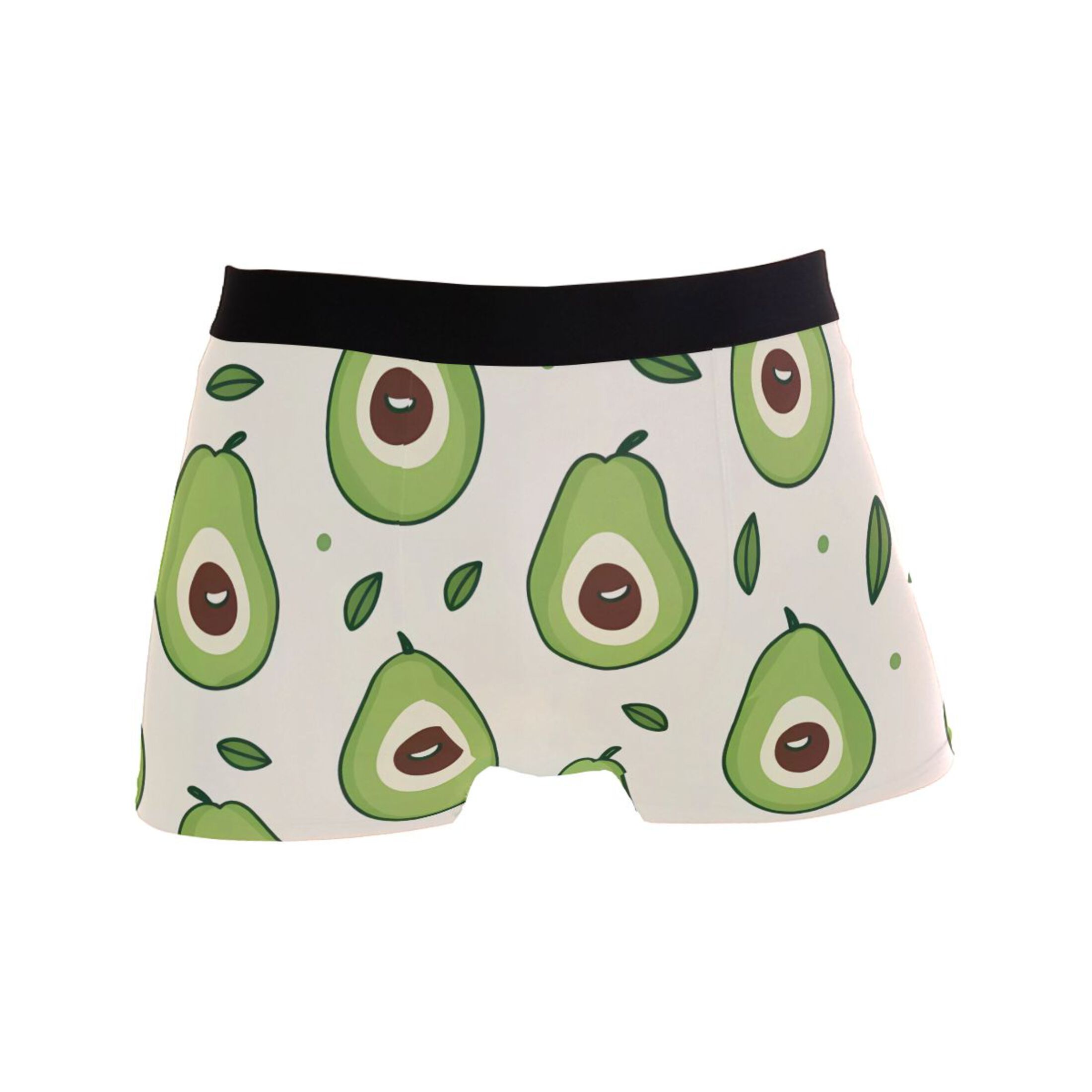 ALAZA Geometric Arrow in Black and Gold Colors Cute Avocado Leaves Mens ...