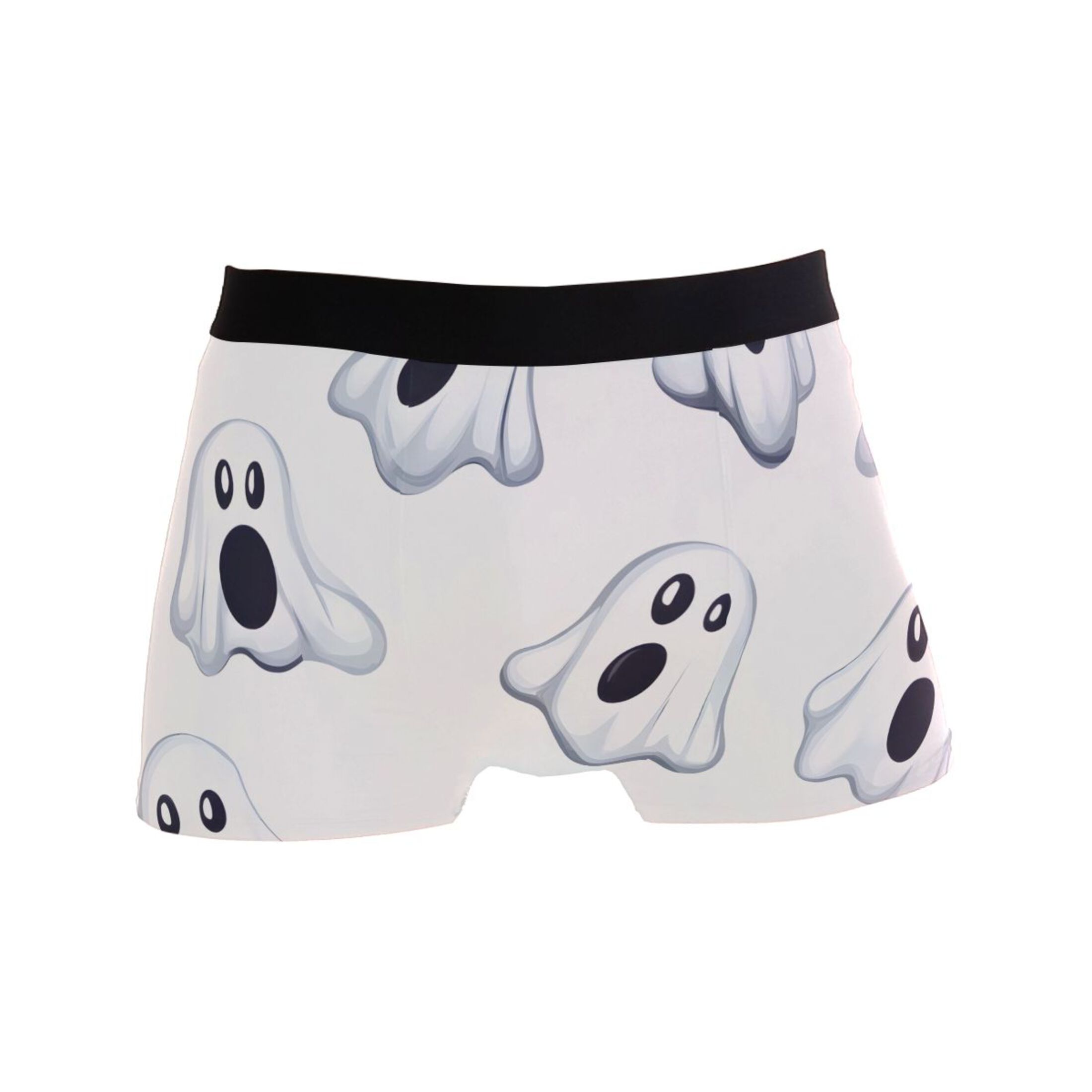 ALAZA Geometric Arrow in Black and Gold Colors Cute Ghost Mens Boxer ...