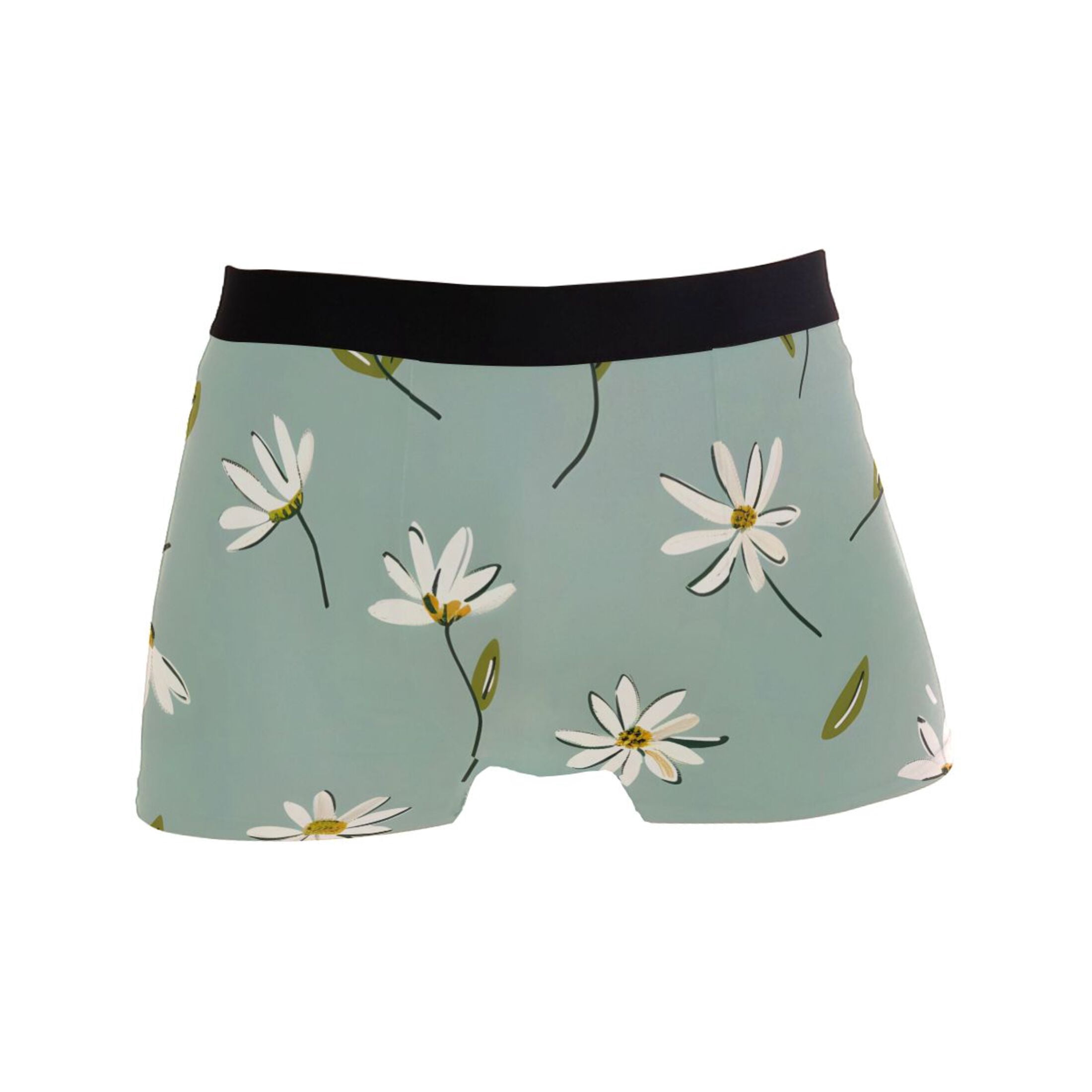 ALAZA Geometric Arrow in Black and Gold Colors Daisy Floral Pattern ...