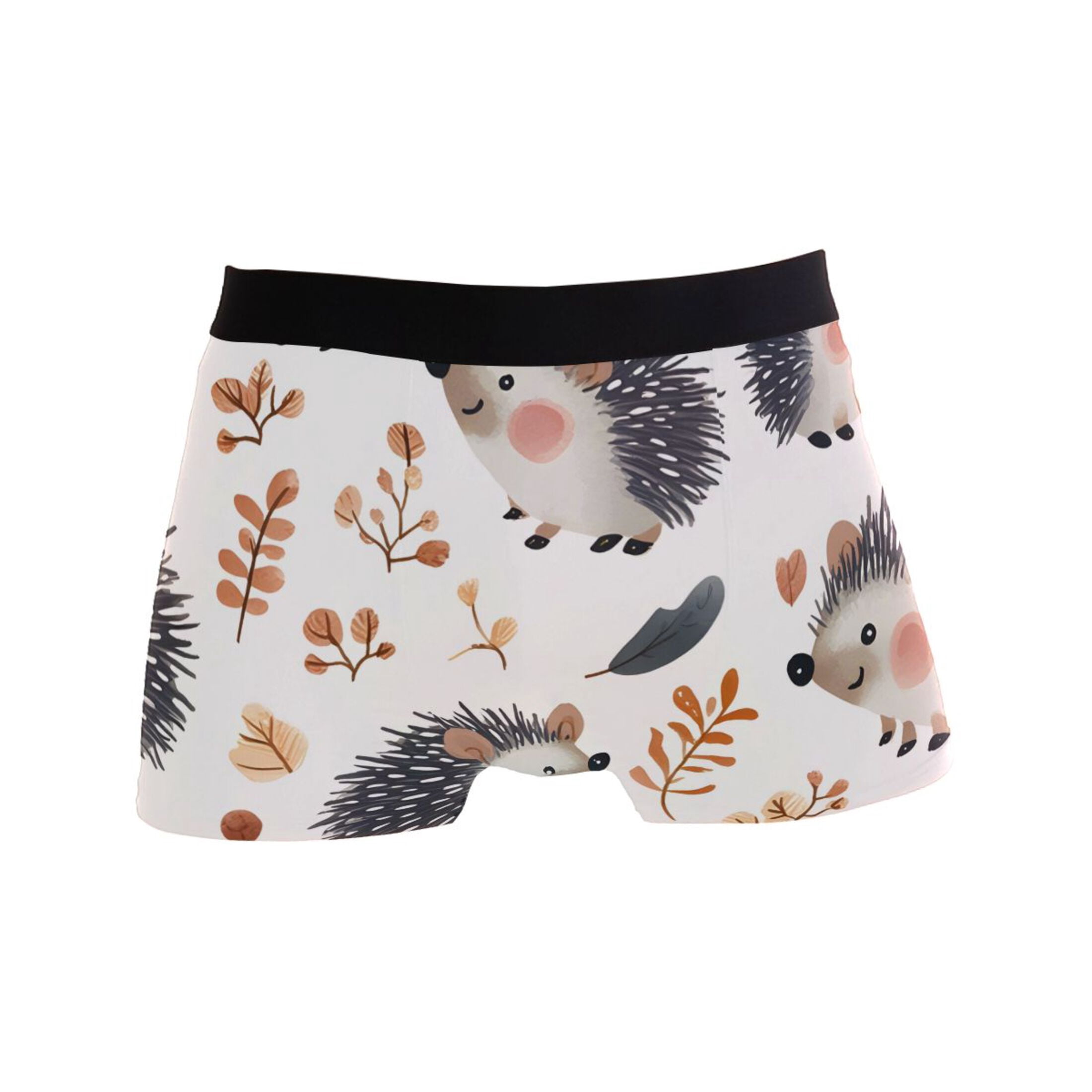 ALAZA Geometric Arrow in Black and Gold Colors Hedgehog Autumn Leave ...