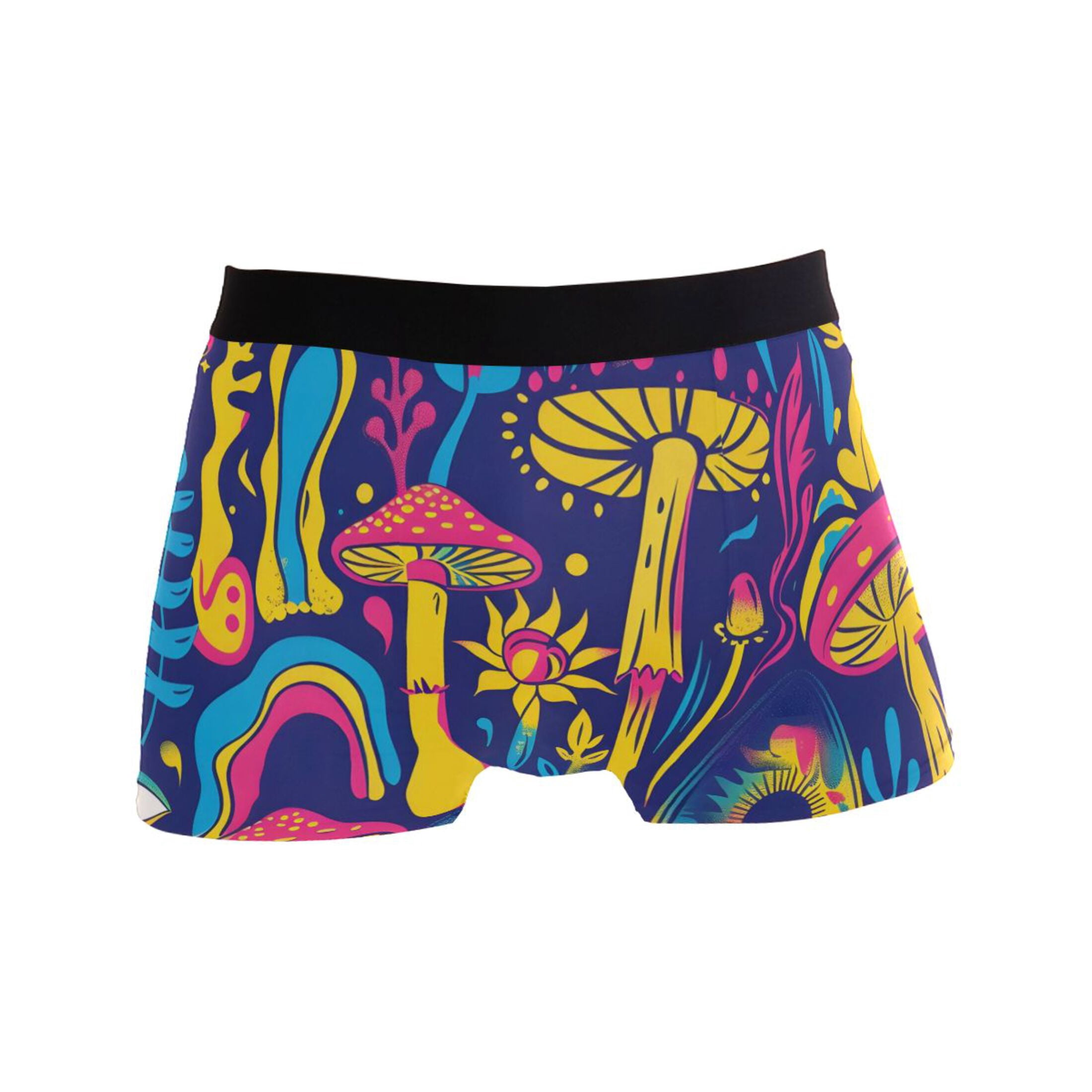 ALAZA Geometric Arrow in Black and Gold Colors Psychedelic Mushroom and ...