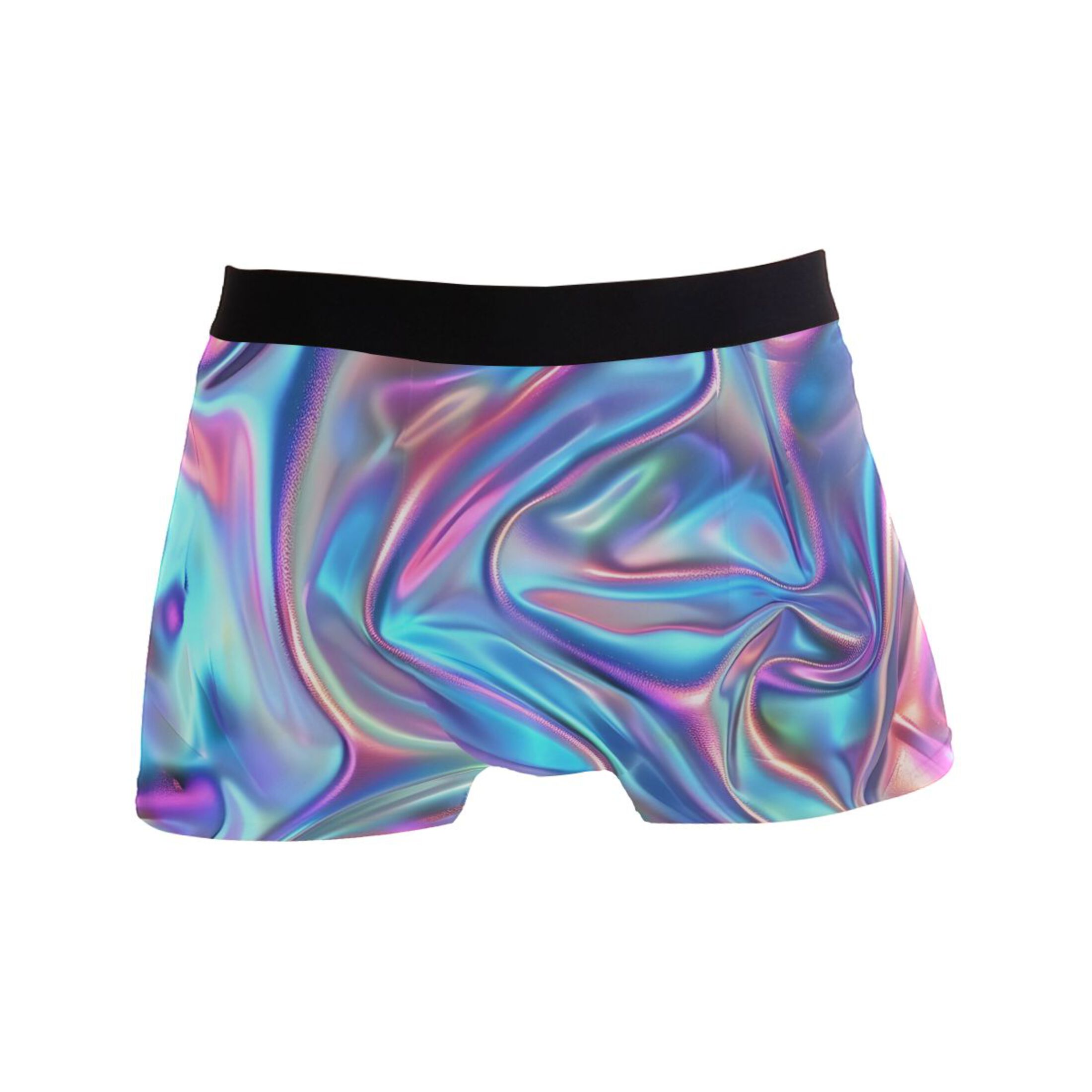 ALAZA Geometric Arrow in Black and Gold Colors Trendy Liquid Mens Boxer ...