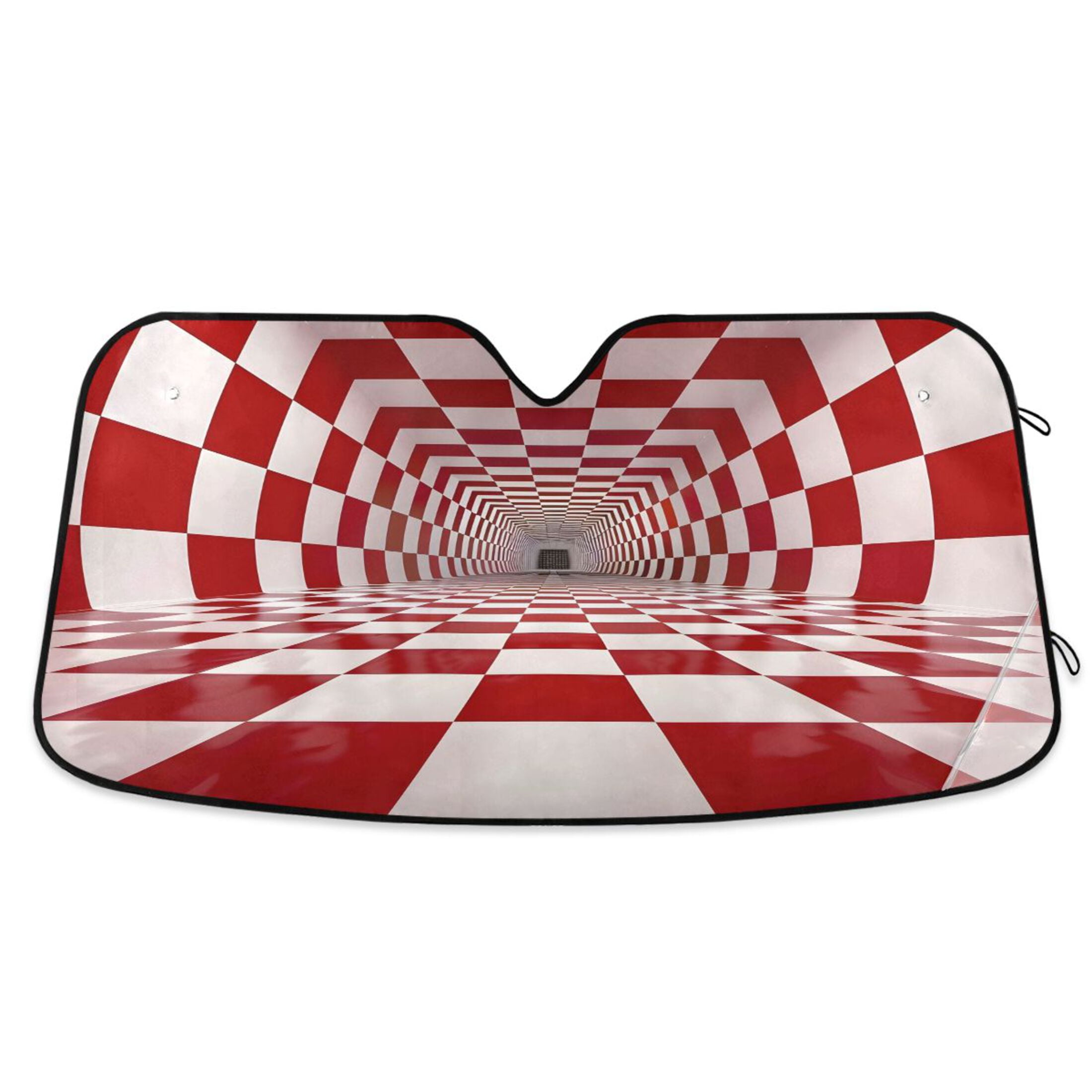 ALAZA Geometric Illusion Falling Sensation Windshield Sun Shade Car ...