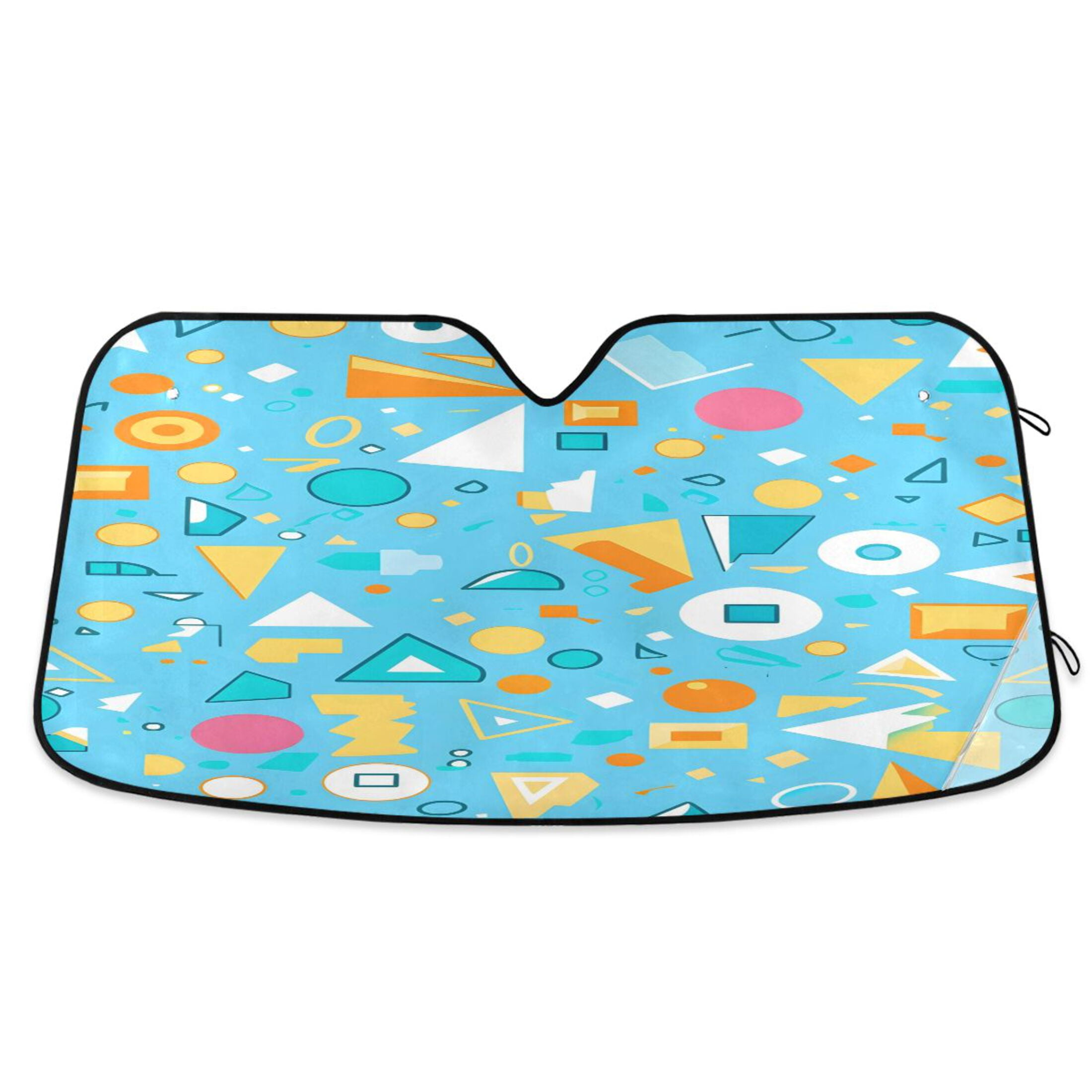 ALAZA Geometrical Triangle Item Pattern Windshield Sun Shade Car ...