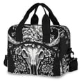 ALAZA Goat Skeleton Insulated Lunch Box Large Reusable Cooler Bag with ...