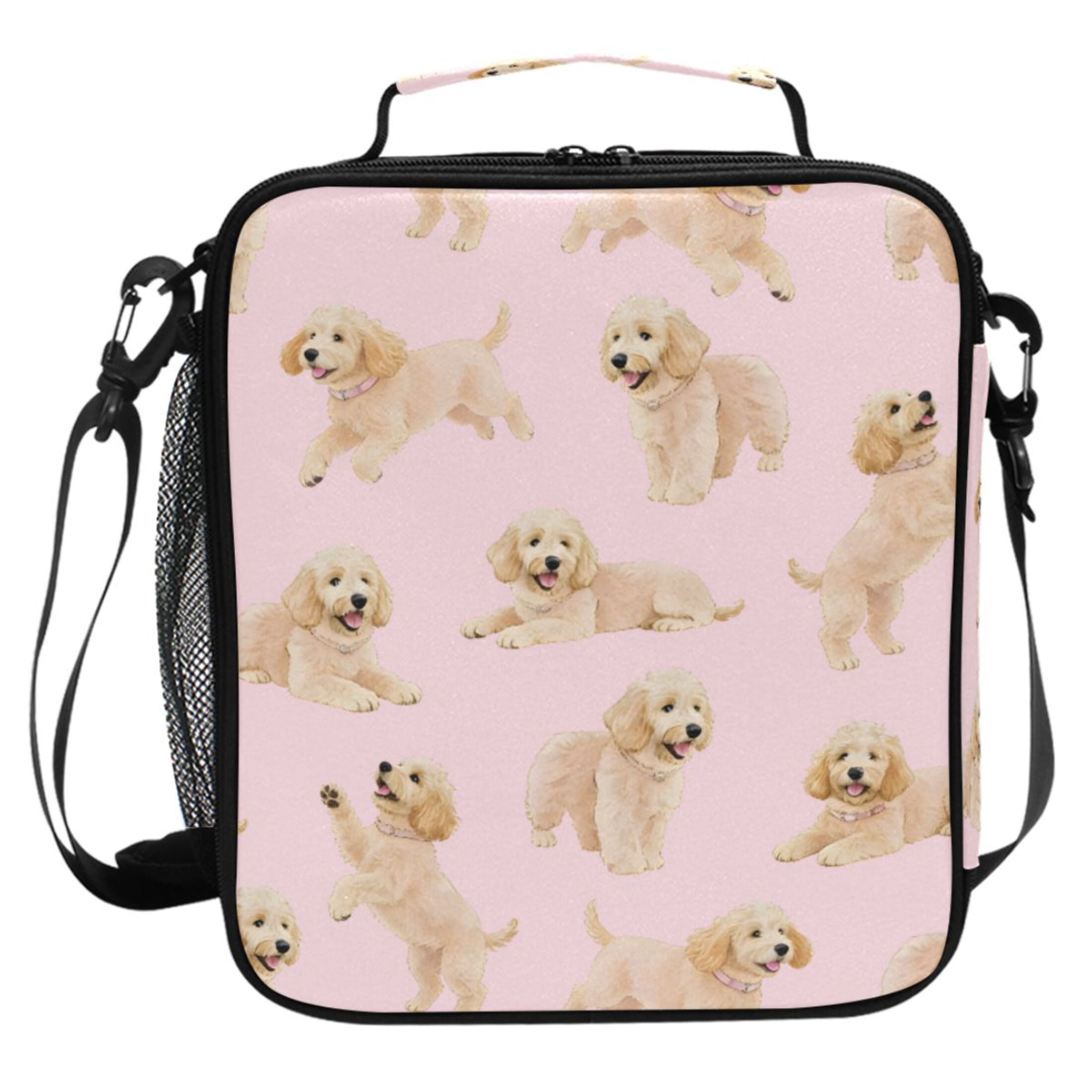ALAZA Golden Doodle Puppy Lunch Box Insulated Cooler Lunch Bag with ...