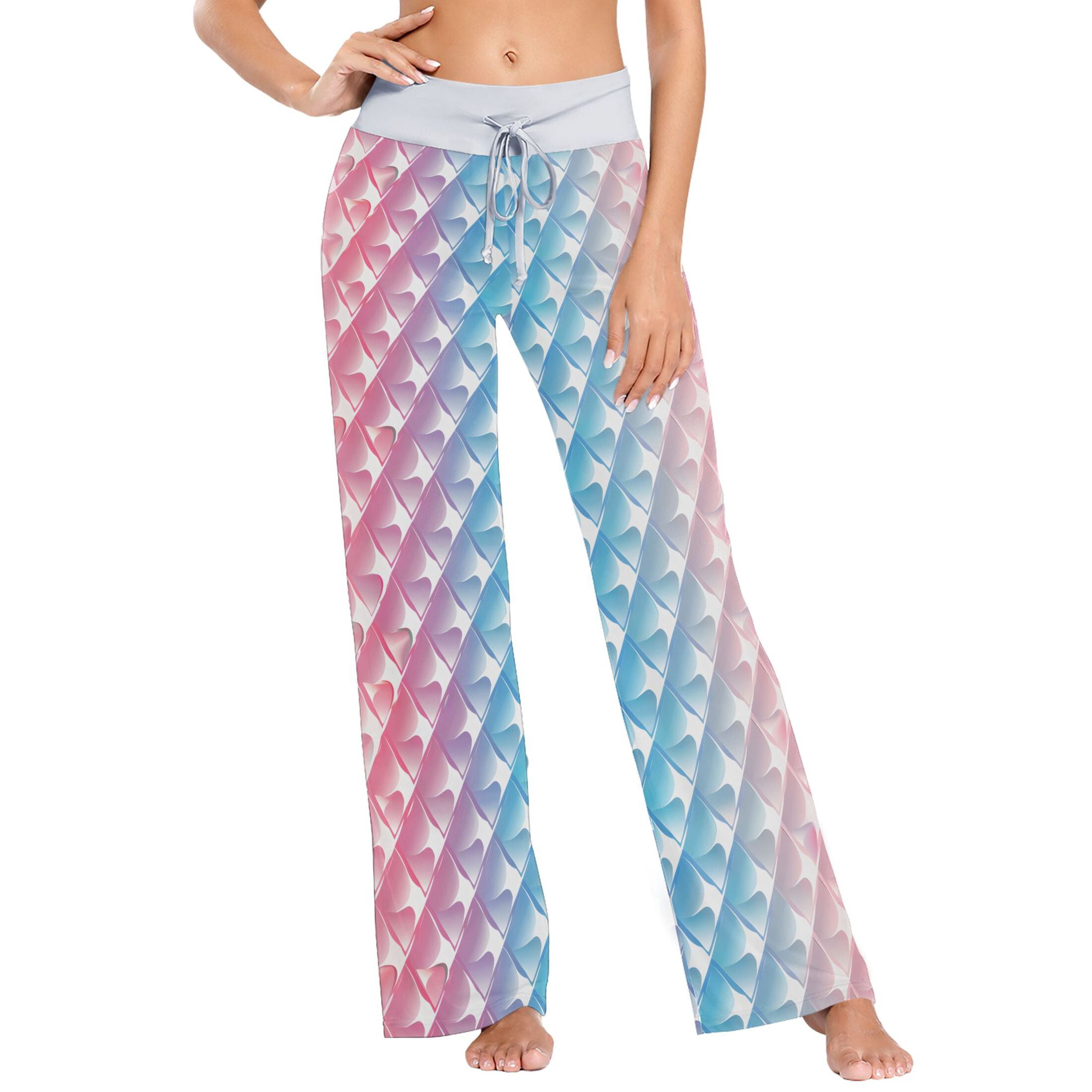 ALAZA Gradient Geometric Design Women's Comfy Pajama Pants Sleepwear ...