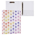ALAZA Gradient Palm Tree Hardcover 3 Ring Binder 1.5" D-Rings with ...
