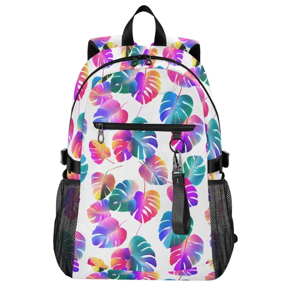 ALAZA Gradient Palm Tree Pattern School Backpack Travel Laptop Bag ...