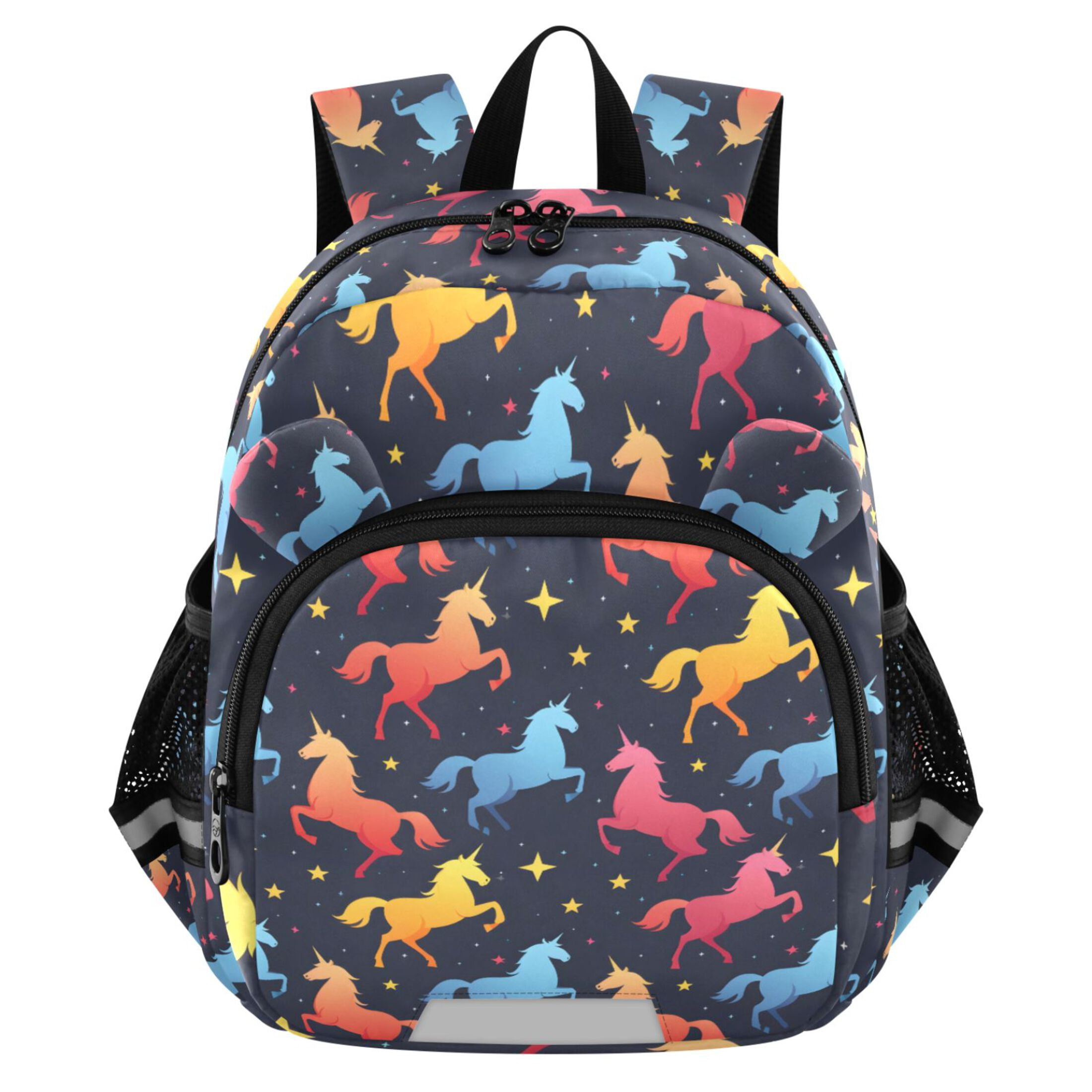 ALAZA Gradient Unicorns Stars Mini Backpack School Bookbag Age 3-7 ...