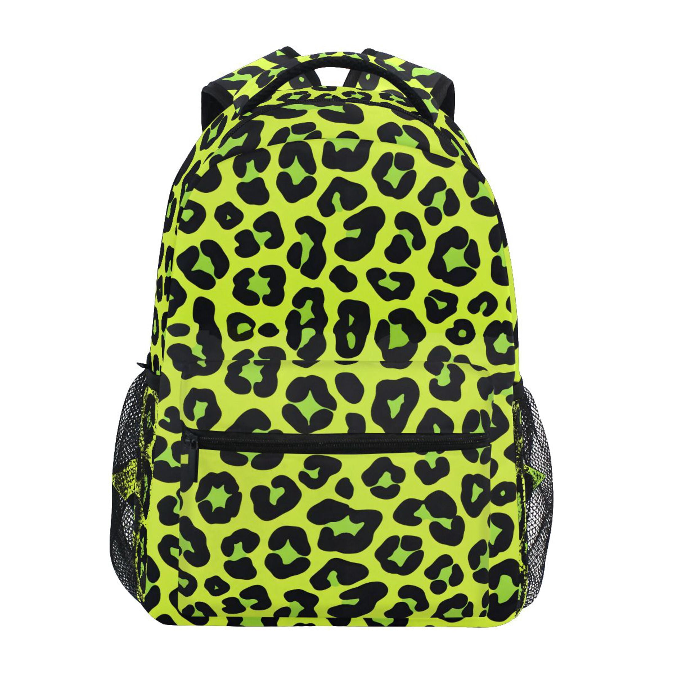 ALAZA Green Leopard Pattern School Backpack Elementary Bookbag Laptop ...