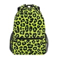 ALAZA Green Leopard Pattern School Backpack Elementary Bookbag Laptop ...