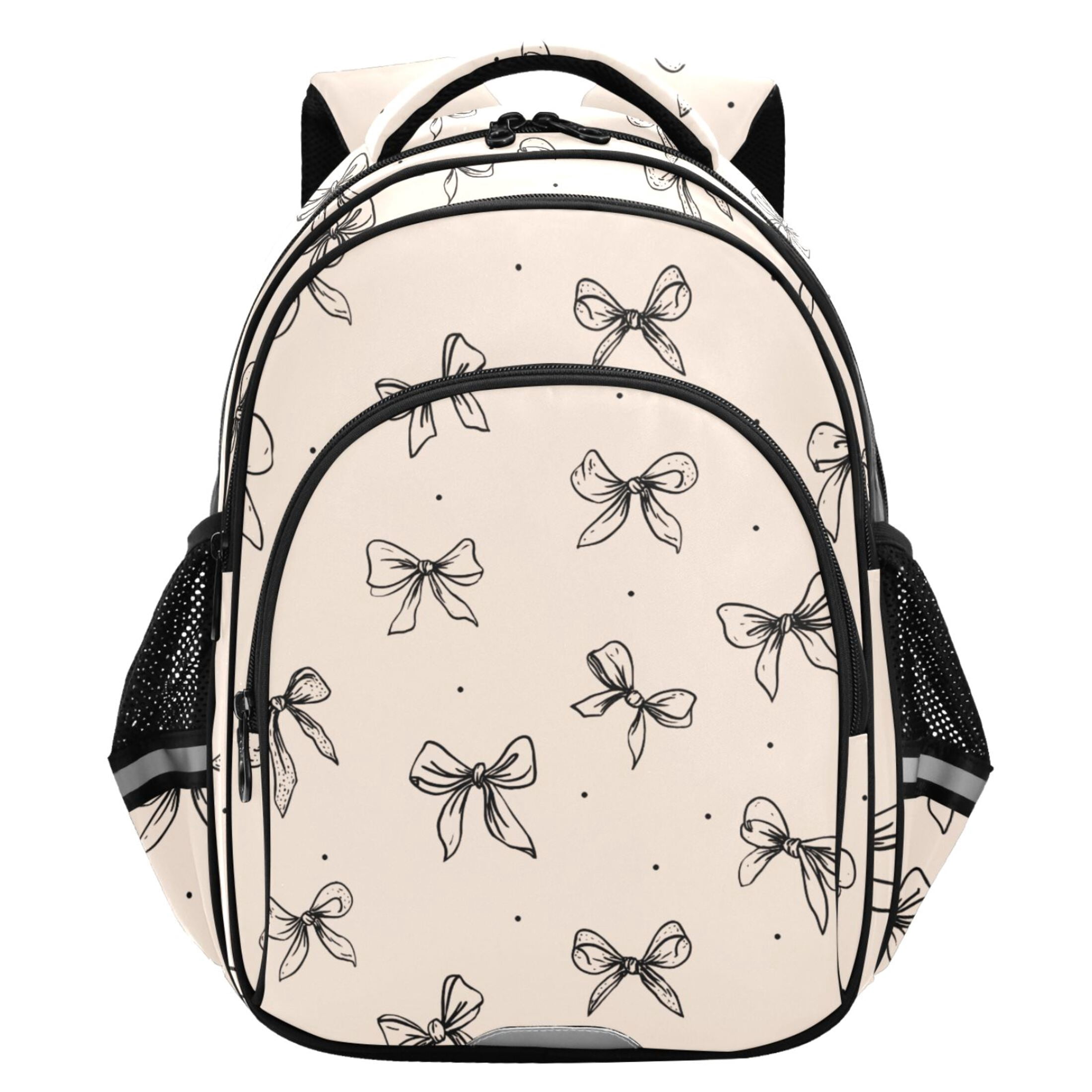 ALAZA Hand Drawn Bow School Backpack Elementary Bag Student Bookbag ...